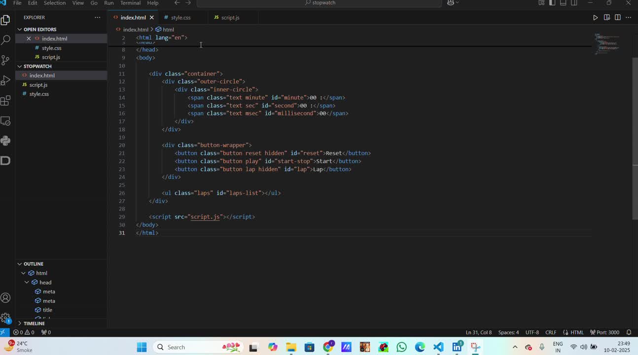 #webdevelopment #javascript #css #frontend #coding #stopwatch | RISHU ... #webdevelopment #javascript #css #frontend #coding #stopwatch | RISHU ...