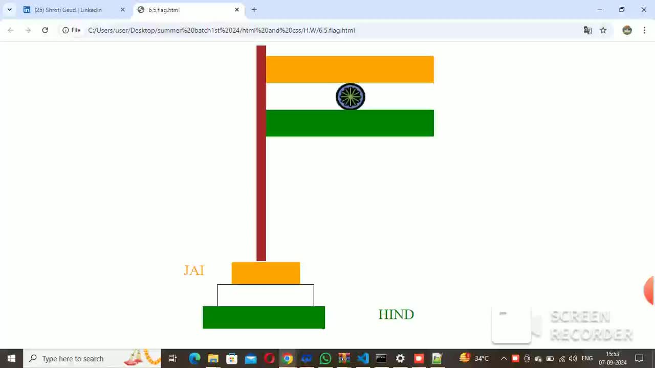 Shroti Gaud on LinkedIn: Create a Flag using ||CSS & HTML Shroti Gaud on LinkedIn: Create a Flag using ||CSS & HTML