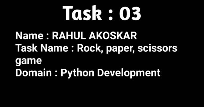 AKOSKAR RAHUL on LinkedIn: #pythonprogramming #gamedevelopment # ... AKOSKAR RAHUL on LinkedIn: #pythonprogramming #gamedevelopment # ...