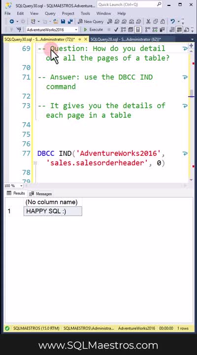 SQLMaestros on LinkedIn: #sqlserver #sql #tsql #azuresql SQLMaestros on LinkedIn: #sqlserver #sql #tsql #azuresql