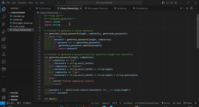 Completed Task-03 of CodSoft password generator | Omprakash S M posted ... Completed Task-03 of CodSoft password generator | Omprakash S M posted ...