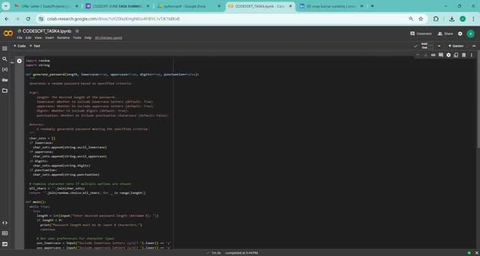 Shaik Riyaz on LinkedIn: #python #security #passwordgenerator #codsoft Shaik Riyaz on LinkedIn: #python #security #passwordgenerator #codsoft