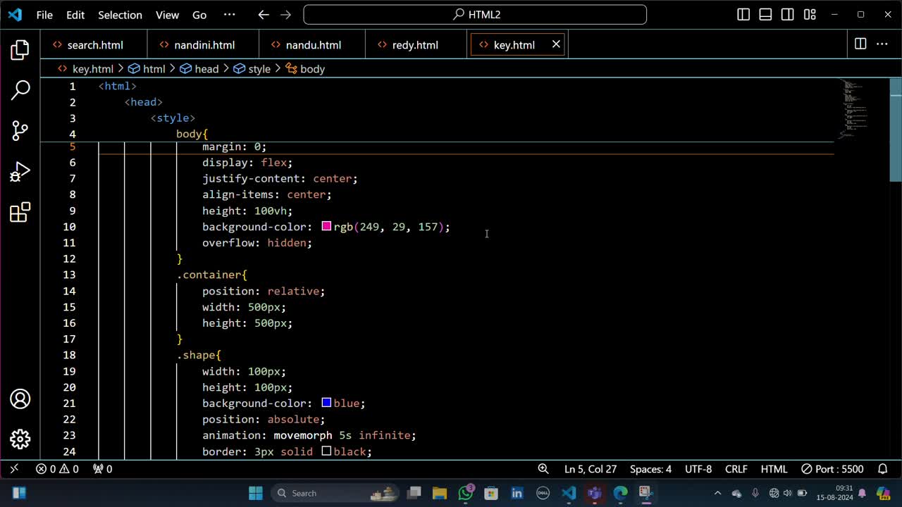 Nandini Reddy Akkala on LinkedIn: #html #css Nandini Reddy Akkala on LinkedIn: #html #css