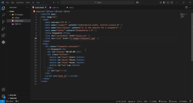 DHAMODHARAN K H on LinkedIn: #prodigyinternship #html #css #js # ... DHAMODHARAN K H on LinkedIn: #prodigyinternship #html #css #js # ...