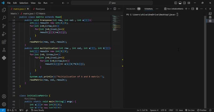 Chamanthula Shiva Kumar on LinkedIn: #javaprogramming #matrixoperations ... Chamanthula Shiva Kumar on LinkedIn: #javaprogramming #matrixoperations ...