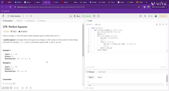 Leetcode challenge: Find the perfect squares for any number | Ezy Codes ... Leetcode challenge: Find the perfect squares for any number | Ezy Codes ...