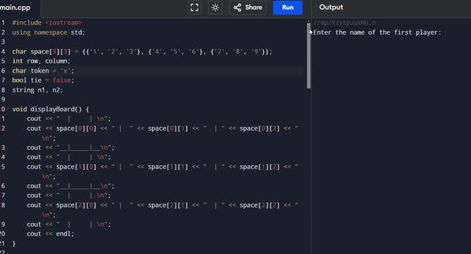Pravin Arunachalam on LinkedIn: #cplusplus #gamedevelopment #tictactoe ... Pravin Arunachalam on LinkedIn: #cplusplus #gamedevelopment #tictactoe ...