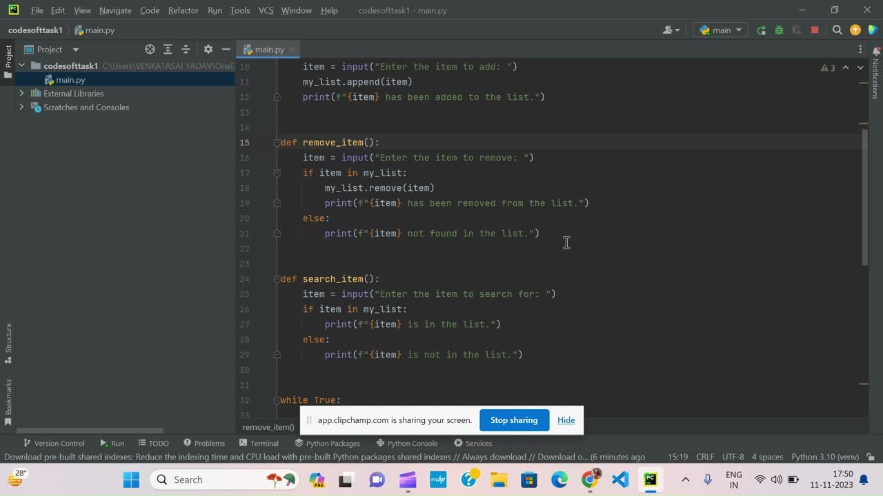 Udatha Venkatasai on LinkedIn: #codesoftinternship #pythondevelopment # ... Udatha Venkatasai on LinkedIn: #codesoftinternship #pythondevelopment # ...