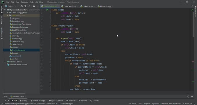PRAJUN V on LinkedIn: #pythonprogramming #datastructures #priorityqueue ... PRAJUN V on LinkedIn: #pythonprogramming #datastructures #priorityqueue ...