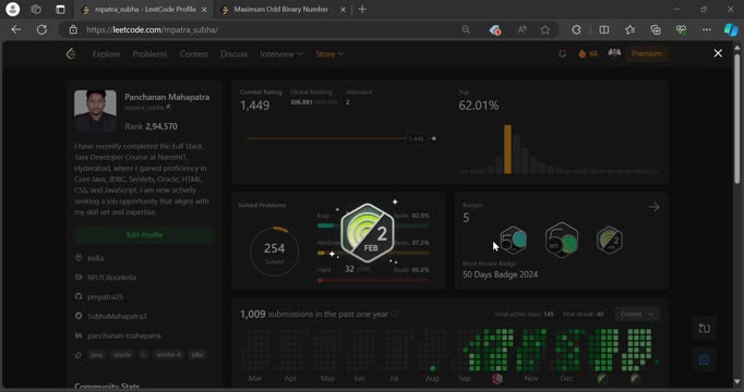 Panchanan Mahapatra on LinkedIn: #leetcode #leetcodechallenge # ... Panchanan Mahapatra on LinkedIn: #leetcode #leetcodechallenge # ...