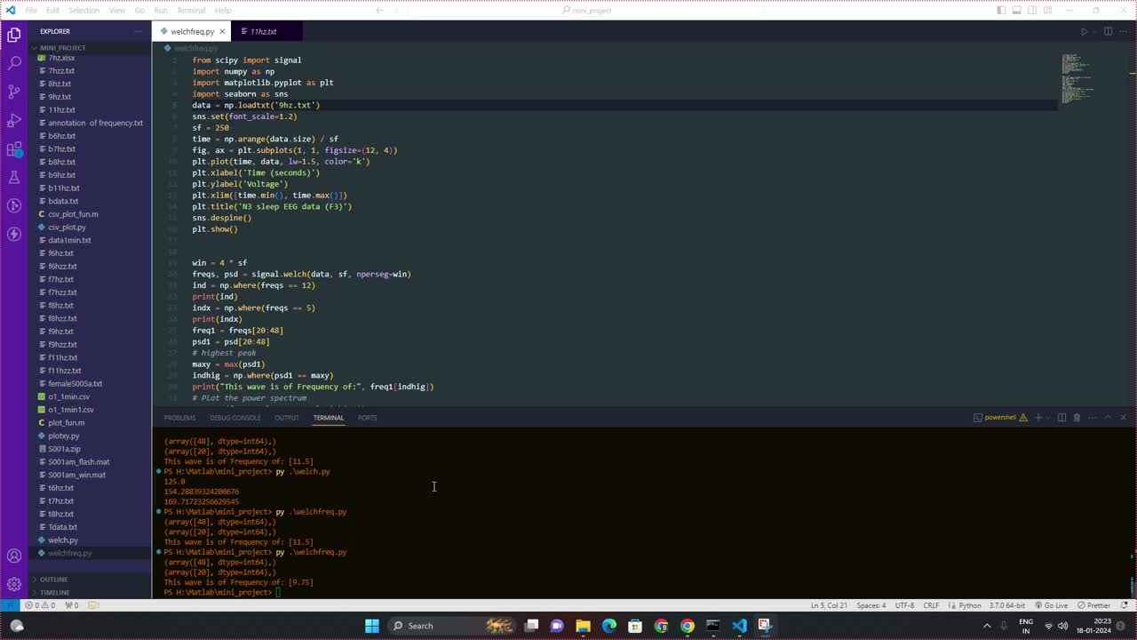 My Python program for EEG data analysis | THAMIZH BHARATHI posted on ... My Python program for EEG data analysis | THAMIZH BHARATHI posted on ...