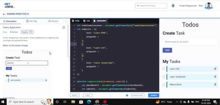 RAVI NARADA on LinkedIn: #javascript #webdevelopment #codingjourney # ... RAVI NARADA on LinkedIn: #javascript #webdevelopment #codingjourney # ...