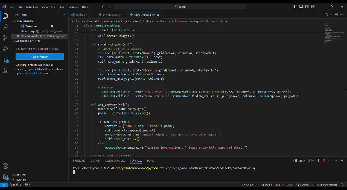 #codesoft #pythonprogramming | YAMALA BHARATH KUMAR #codesoft #pythonprogramming | YAMALA BHARATH KUMAR