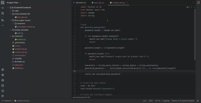 Shanmugavel Thangavel on LinkedIn: #pythonprogramming #codsoft # ... Shanmugavel Thangavel on LinkedIn: #pythonprogramming #codsoft # ...