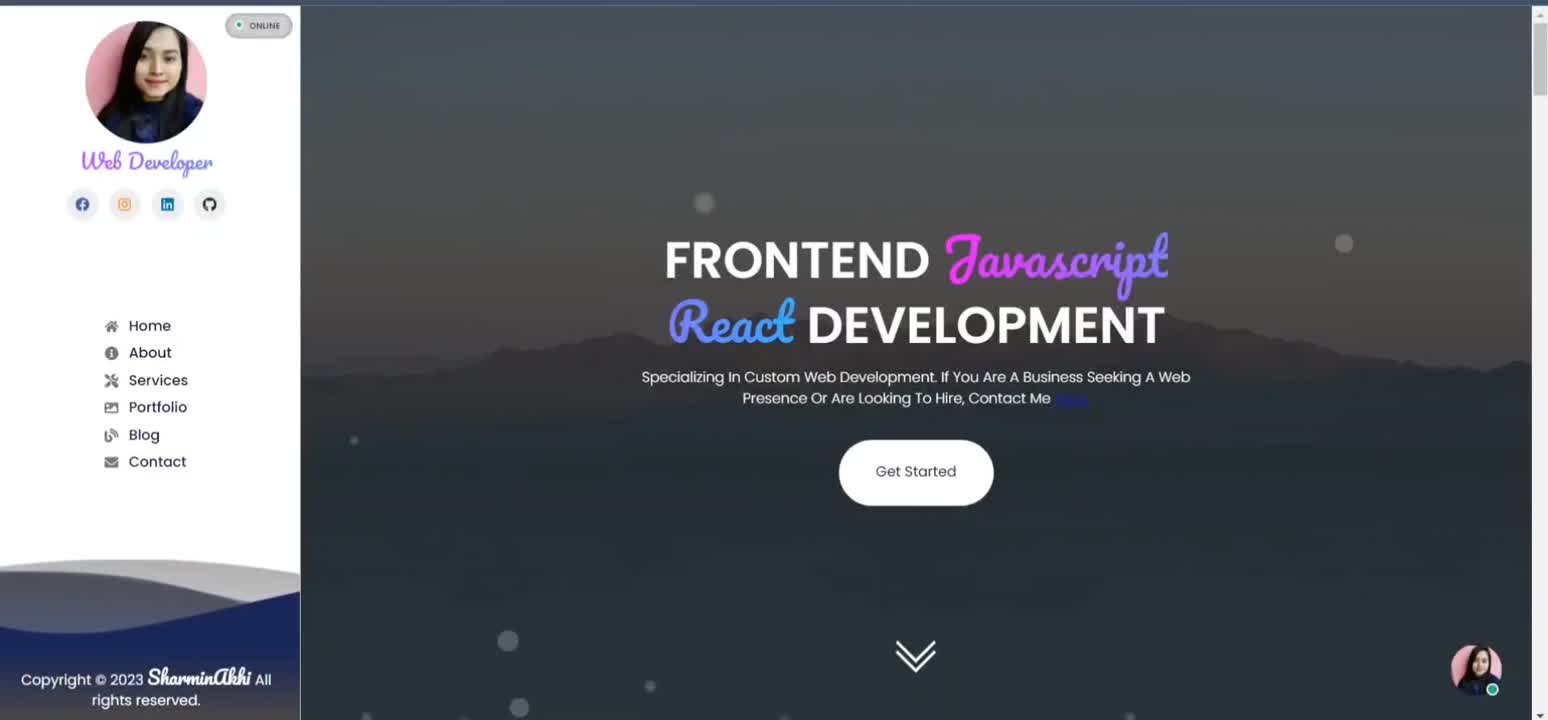 My personal website using ReactJS and SCSS | Sharmin Akhi posted on the ... My personal website using ReactJS and SCSS | Sharmin Akhi posted on the ...
