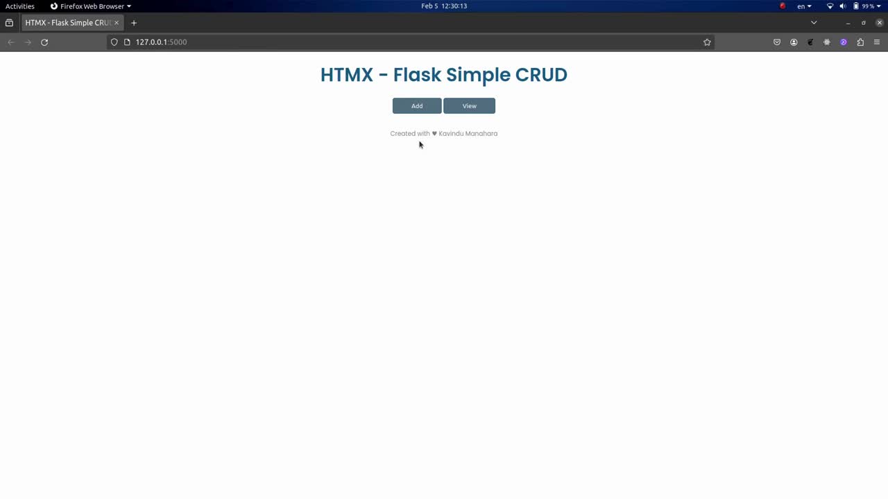Kavindu M Wanniarachchi on LinkedIn: #webdevelopment #python #flask #htmx Kavindu M Wanniarachchi on LinkedIn: #webdevelopment #python #flask #htmx