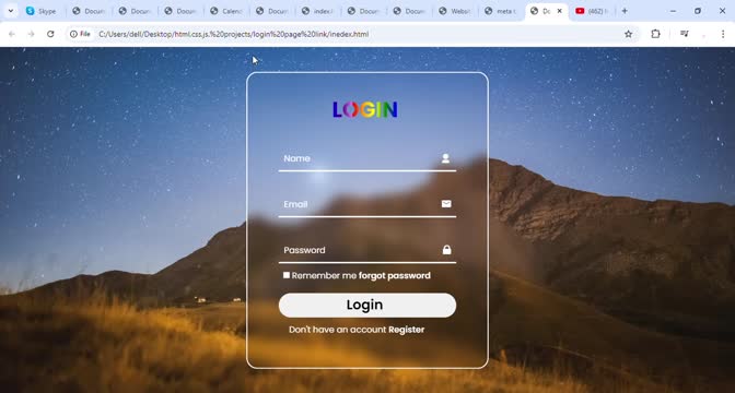 Akash Kushwah on LinkedIn: #webdevelopment #html #css #loginpage Akash Kushwah on LinkedIn: #webdevelopment #html #css #loginpage