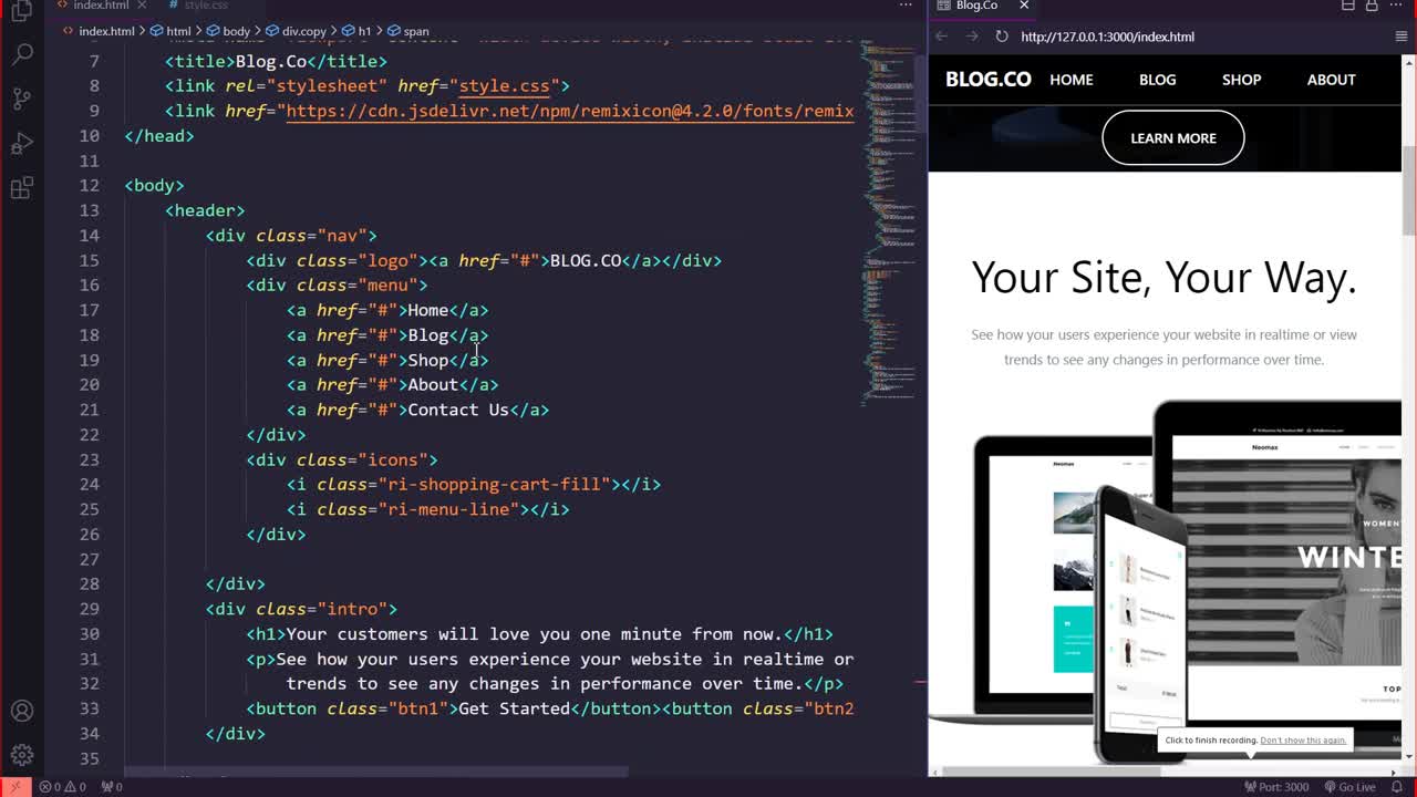 Gurvir Singh on LinkedIn: BLOG.CO Template Design 👨💻 Using #html5 # ... Gurvir Singh on LinkedIn: BLOG.CO Template Design 👨💻 Using #html5 # ...