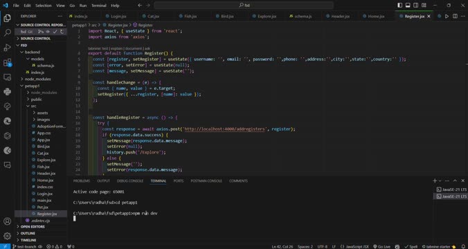 Rithiga V on LinkedIn: #petadoption #mongodb #reactjs #webdevelopment # ... Rithiga V on LinkedIn: #petadoption #mongodb #reactjs #webdevelopment # ...