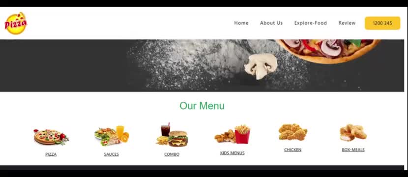 Created a pizza website with HTML, CSS, JavaScript, and Bootstrap ... Created a pizza website with HTML, CSS, JavaScript, and Bootstrap ...