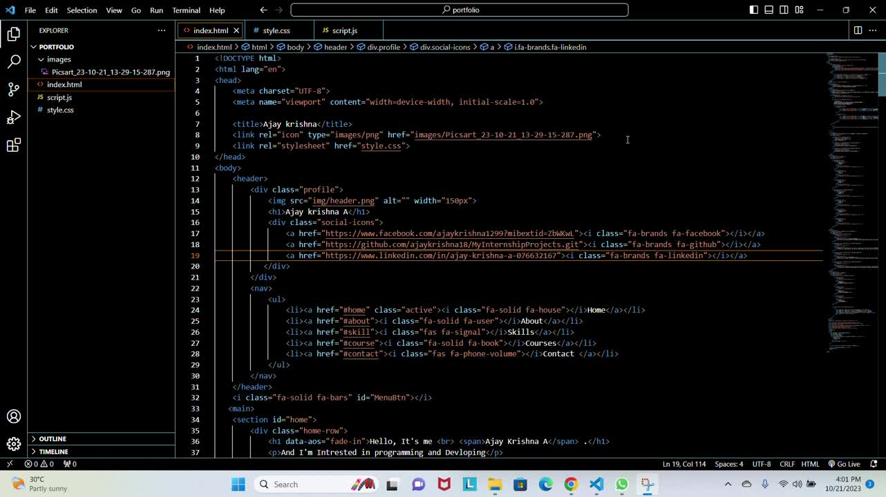 Ajay Krishna A on LinkedIn: #internship #webdevelopment #html #css # ... Ajay Krishna A on LinkedIn: #internship #webdevelopment #html #css # ...