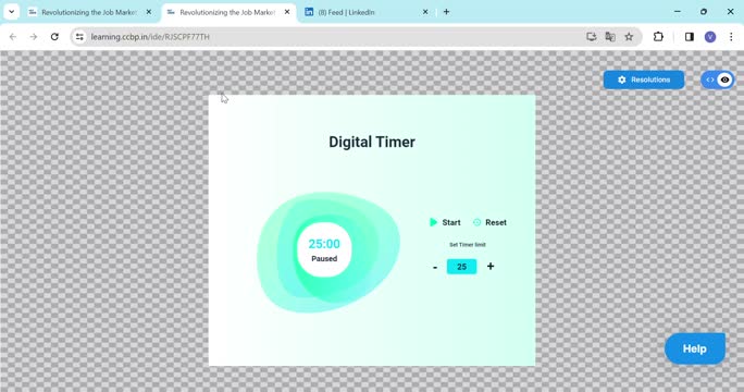 Vollala Ashritha on LinkedIn: #digitaltimer #reactjs #nxtwave #ccbp Vollala Ashritha on LinkedIn: #digitaltimer #reactjs #nxtwave #ccbp
