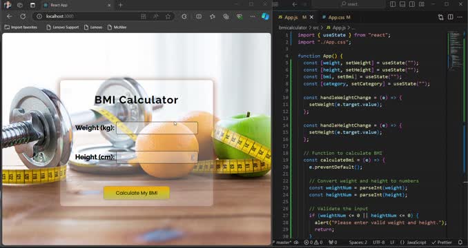ReactJS project: Body Mass Index Calculator | Dhanushiya D posted on ... ReactJS project: Body Mass Index Calculator | Dhanushiya D posted on ...