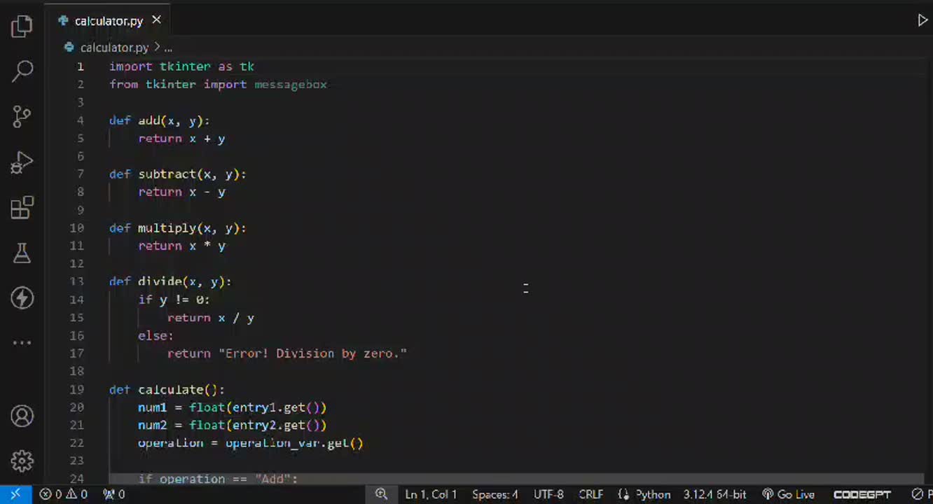 Kunal Gupta on LinkedIn: #codsoft #calculator #python Kunal Gupta on LinkedIn: #codsoft #calculator #python