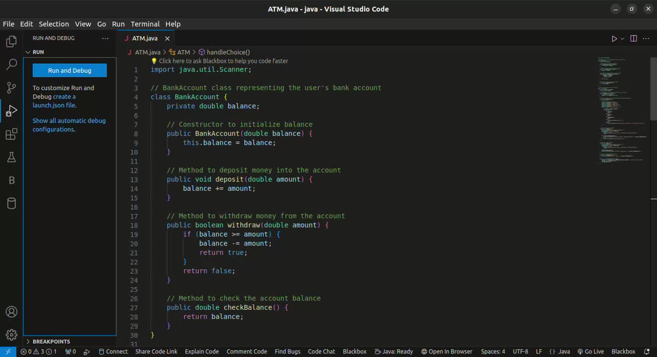 Subodh Wagh on LinkedIn: #codsoft #java #programming #atm Subodh Wagh on LinkedIn: #codsoft #java #programming #atm