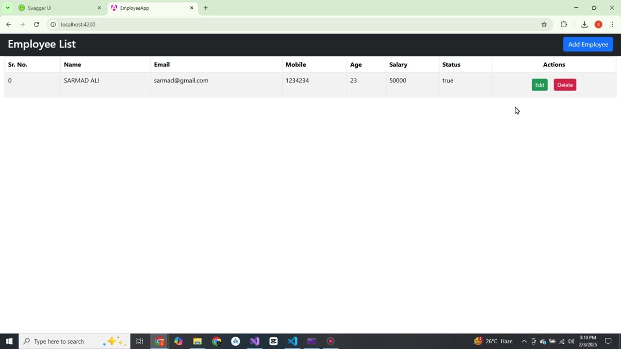 Sarmad Ali on LinkedIn: #angular #dotnet #fullstack #webapi #aspwebapi ... Sarmad Ali on LinkedIn: #angular #dotnet #fullstack #webapi #aspwebapi ...