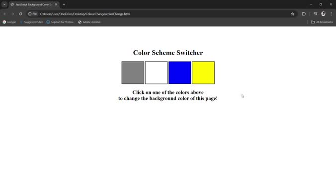 Project Spotlight: Dynamic Background Color Changer | Swapnanil Ghosh ... Project Spotlight: Dynamic Background Color Changer | Swapnanil Ghosh ...
