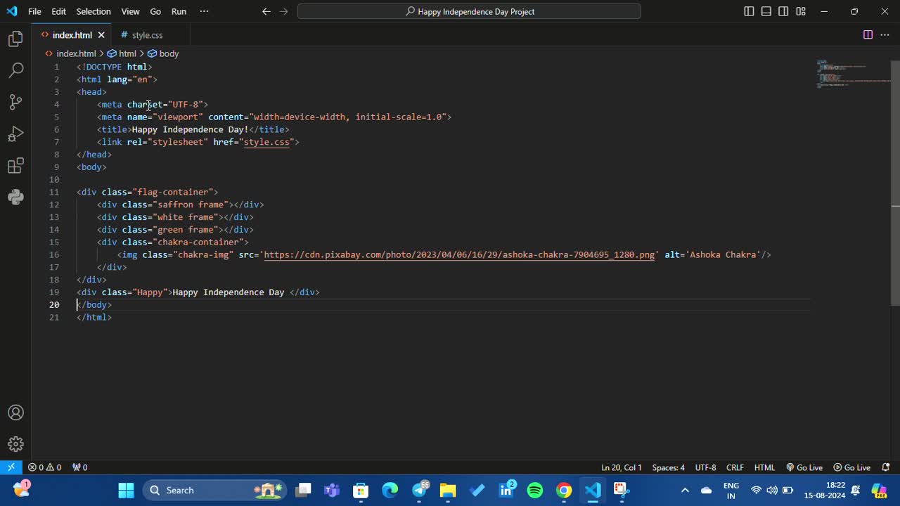 Kunal Chandra on LinkedIn: #independenceday #html #css #webdevelopment ... Kunal Chandra on LinkedIn: #independenceday #html #css #webdevelopment ...