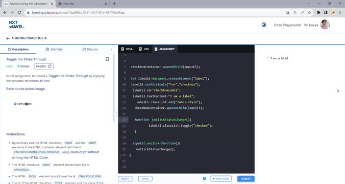 Sri Kavya Takuru on LinkedIn: #day83 #javascript #nxtwave Sri Kavya Takuru on LinkedIn: #day83 #javascript #nxtwave