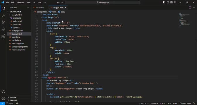Roshni Shaik on LinkedIn: #dogapi #webdevelopment #javascript #html #css Roshni Shaik on LinkedIn: #dogapi #webdevelopment #javascript #html #css
