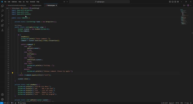 Manoj s Ronad on LinkedIn: #java #coding #project #todolist #programming Manoj s Ronad on LinkedIn: #java #coding #project #todolist #programming