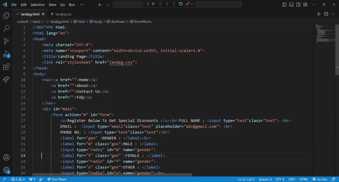 Pranali Jadhav on LinkedIn: #codsoftinternship #webdevelopment Pranali Jadhav on LinkedIn: #codsoftinternship #webdevelopment