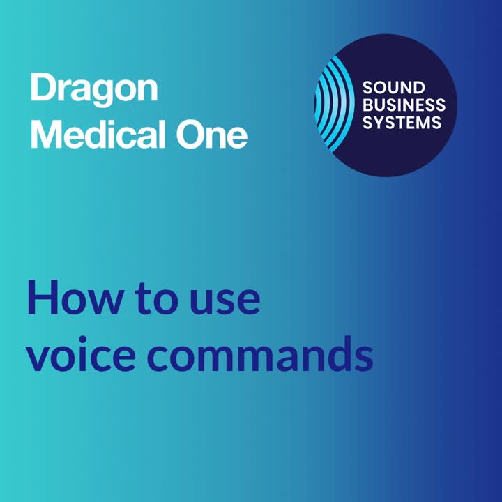 Sound Business Systems on LinkedIn: Dragon Medical One: Advanced voice ... Sound Business Systems on LinkedIn: Dragon Medical One: Advanced voice ...