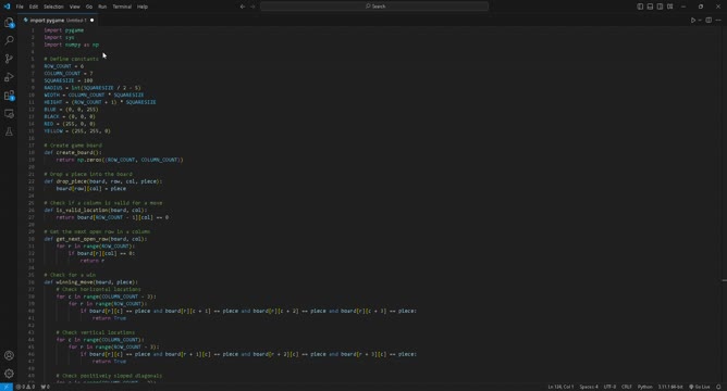 #python #internship #codingchallenge #visualstudiocode #connectfour ... #python #internship #codingchallenge #visualstudiocode #connectfour ...