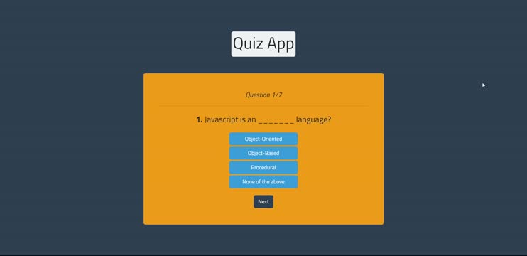 Nirmal A R on LinkedIn: #reactjs #reactbootstrap #quizapp # ... Nirmal A R on LinkedIn: #reactjs #reactbootstrap #quizapp # ...