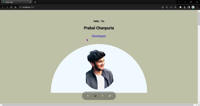 Prabal chanpuria on LinkedIn: #task2 #reactportfolio #webdev # ... Prabal chanpuria on LinkedIn: #task2 #reactportfolio #webdev # ...