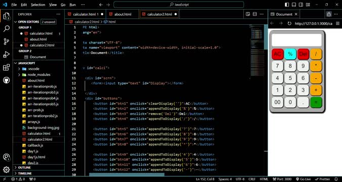 Created a simple calculator web application using HTML, CSS, and ... Created a simple calculator web application using HTML, CSS, and ...