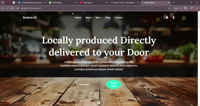 Finished footer section for Restro website | Vishu Narula posted on the ... Finished footer section for Restro website | Vishu Narula posted on the ...