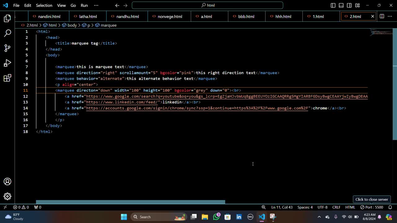 Nandini Reddy Akkala on LinkedIn: #html #css Nandini Reddy Akkala on LinkedIn: #html #css