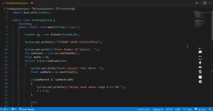 Nadeem Malik on LinkedIn: Codsoft Task-2 (JAVA) : STUDENT GRADE ... Nadeem Malik on LinkedIn: Codsoft Task-2 (JAVA) : STUDENT GRADE ...