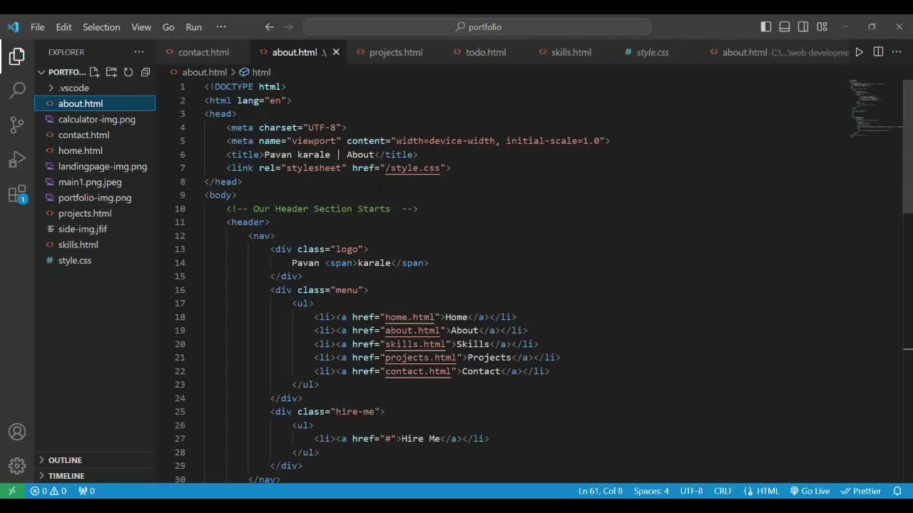 Pavan Karale on LinkedIn: #codsoft #webdevelopment #internship Pavan Karale on LinkedIn: #codsoft #webdevelopment #internship