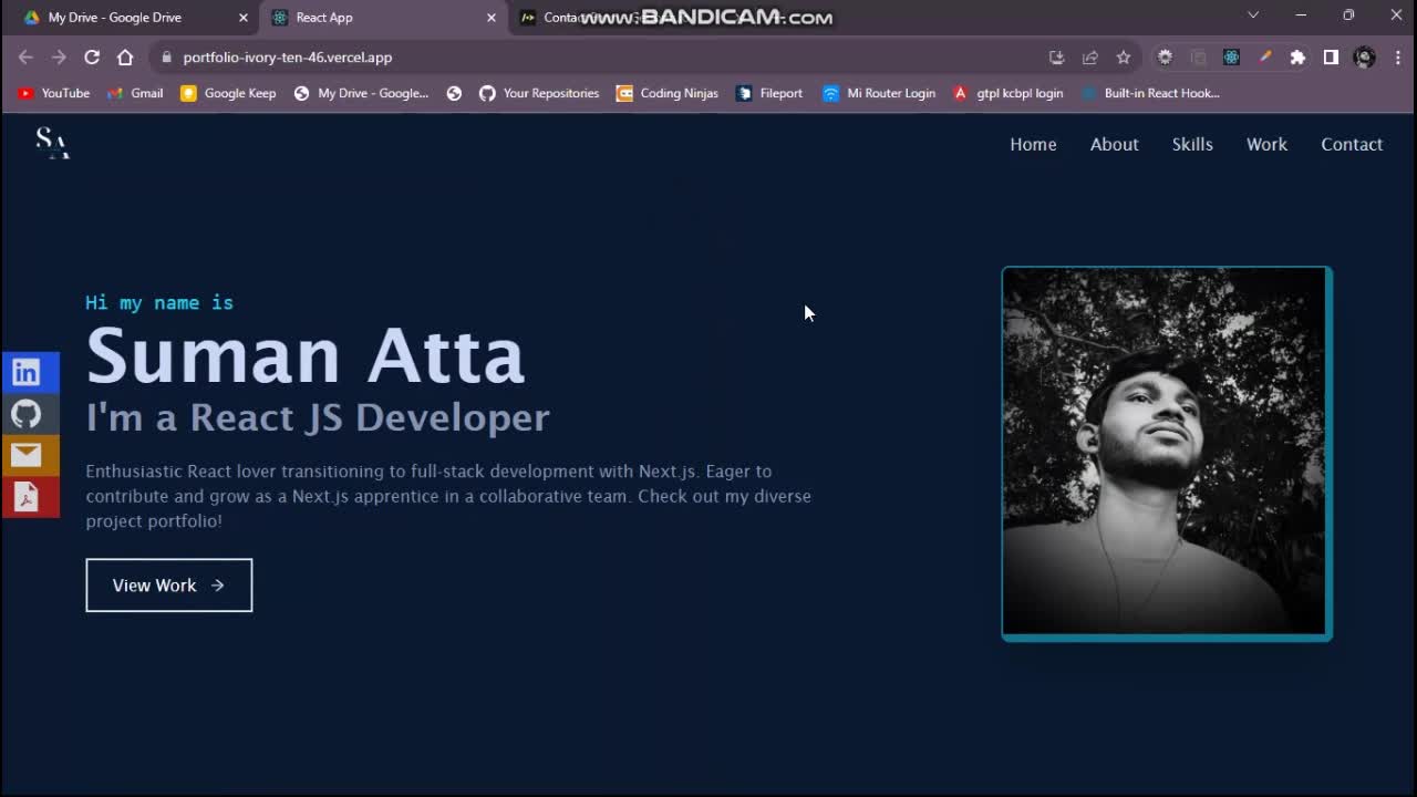 Suman Atta on LinkedIn: #tailwindcssftw #portfoliowebsite #reactjs # ... Suman Atta on LinkedIn: #tailwindcssftw #portfoliowebsite #reactjs # ...