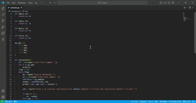 Harini Nethi on LinkedIn: #python #programming #calculator #codsoft Harini Nethi on LinkedIn: #python #programming #calculator #codsoft