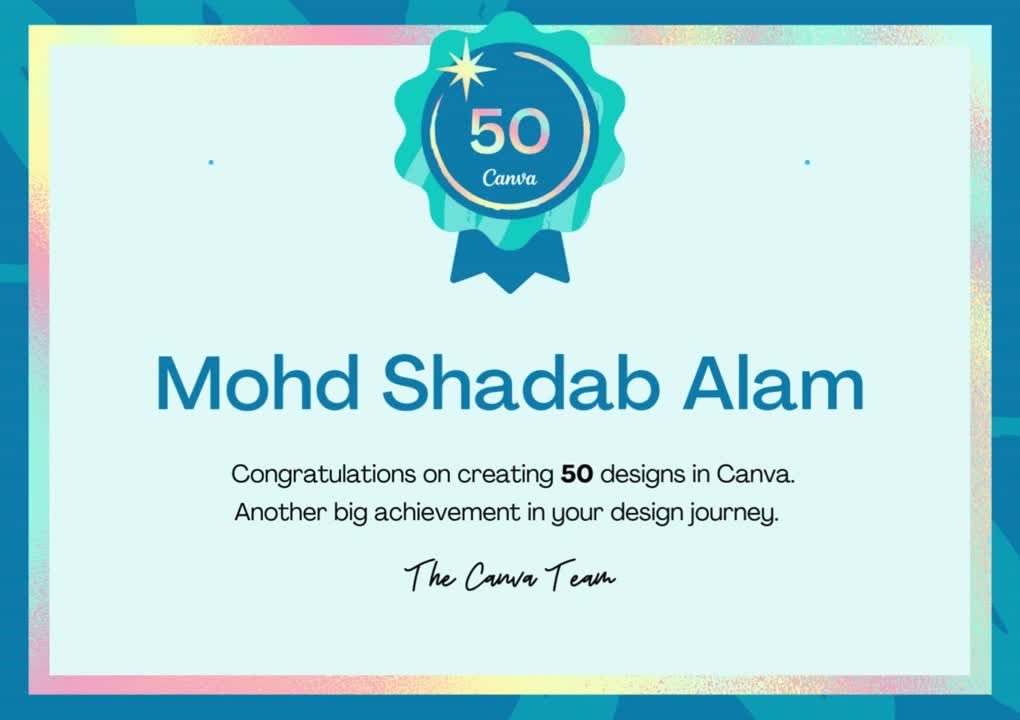 Mohd Shadab Alam on LinkedIn: #canva Mohd Shadab Alam on LinkedIn: #canva