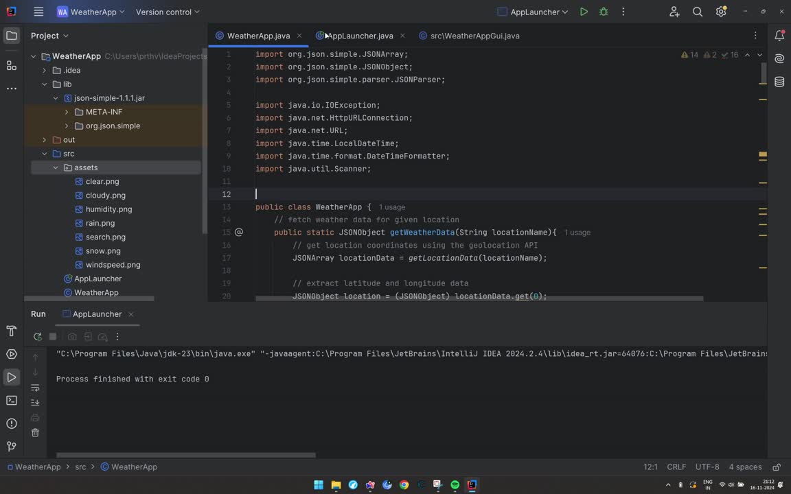 Prithvi Reddy on LinkedIn: #javadevelopment #weatherapp #codingjourney ... Prithvi Reddy on LinkedIn: #javadevelopment #weatherapp #codingjourney ...