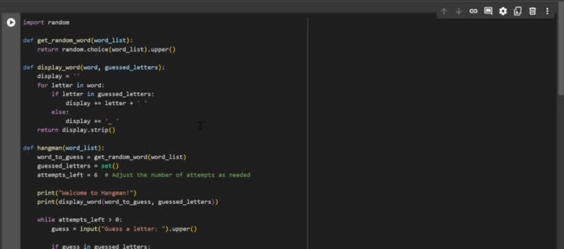 My Python Hangman game for CodeAlpha Task 1 | Saidivya Kodipaka posted ... My Python Hangman game for CodeAlpha Task 1 | Saidivya Kodipaka posted ...